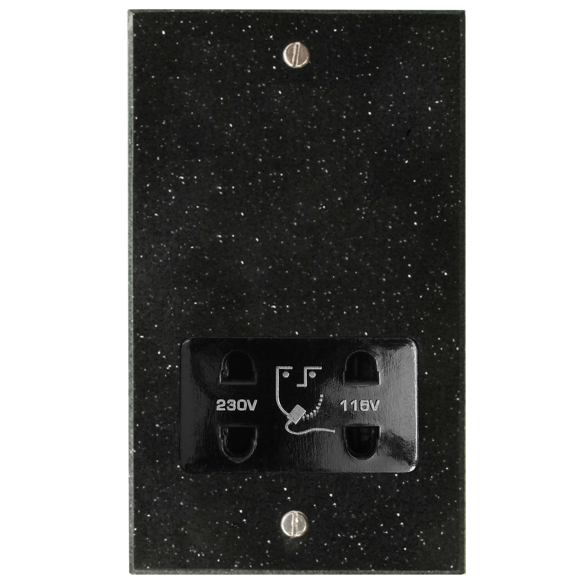 Shaver Point 1 gang shaver socket Black | Mr Resistor Lighting