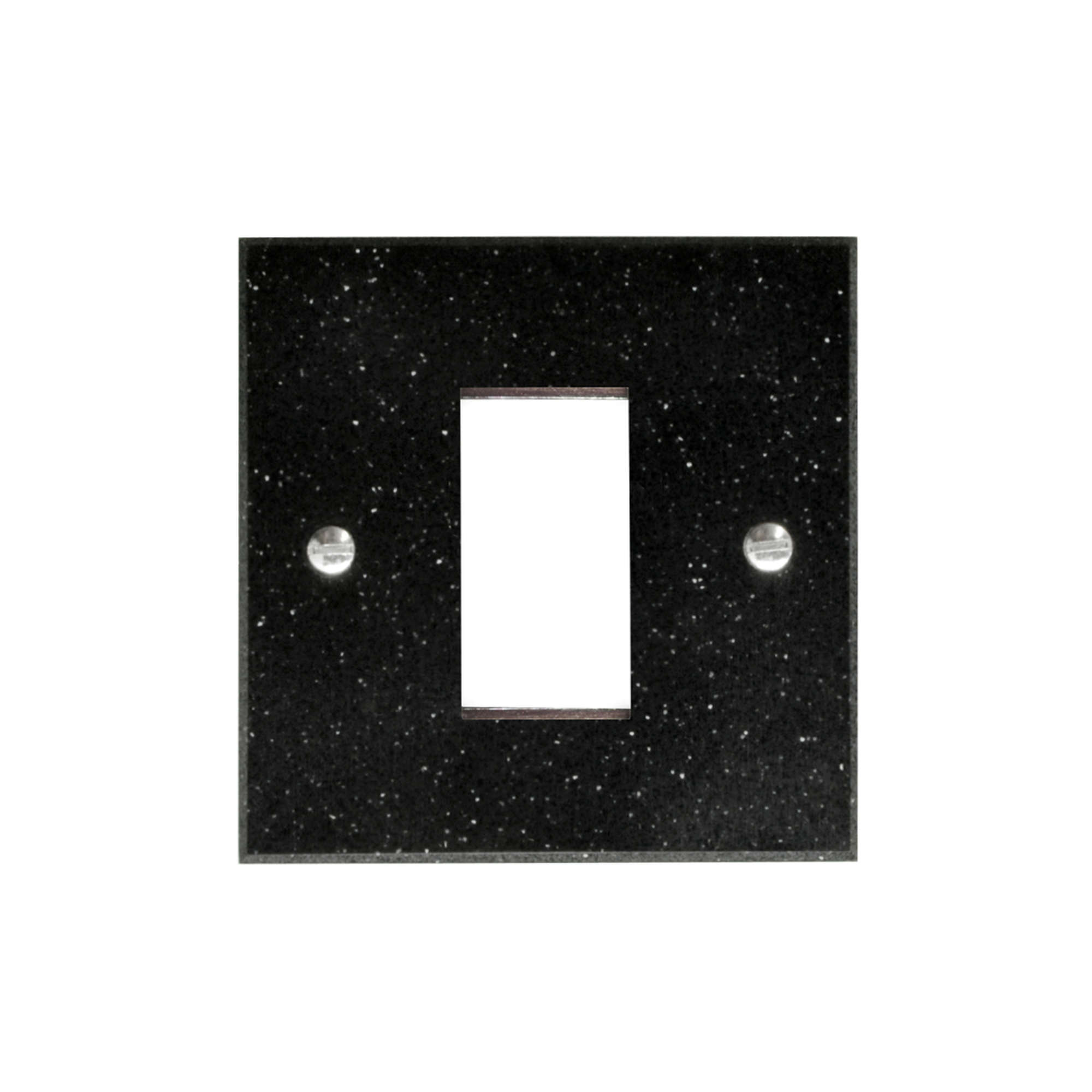 Euro Plate 1 Gang Euro Plate Black | Mr Resistor Lighting