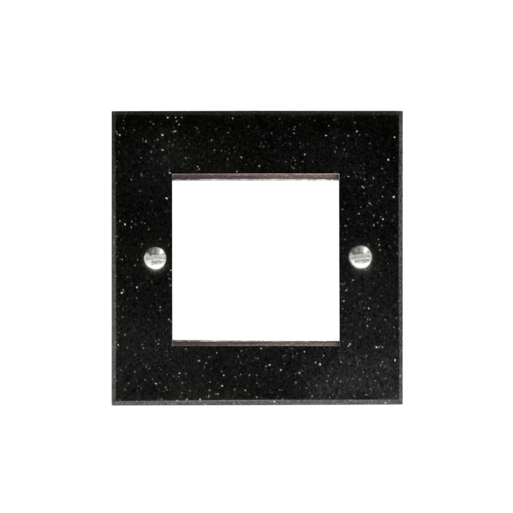Euro Plate 2 Gang Euro Plate Black | Mr Resistor Lighting