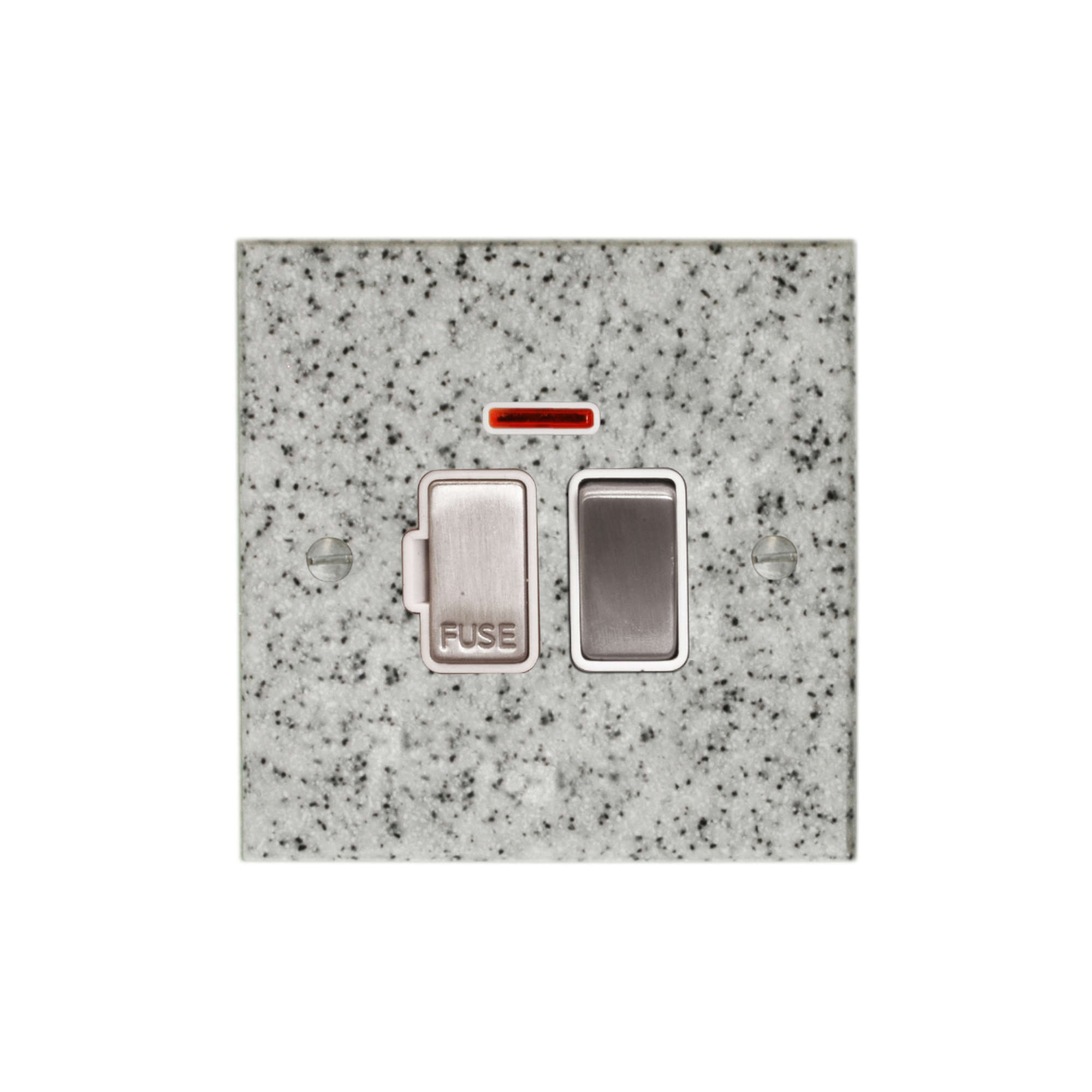 Fuse Spur 1 gang 13 amp neon switch fuse cord spur Grey | Mr Resistor ...