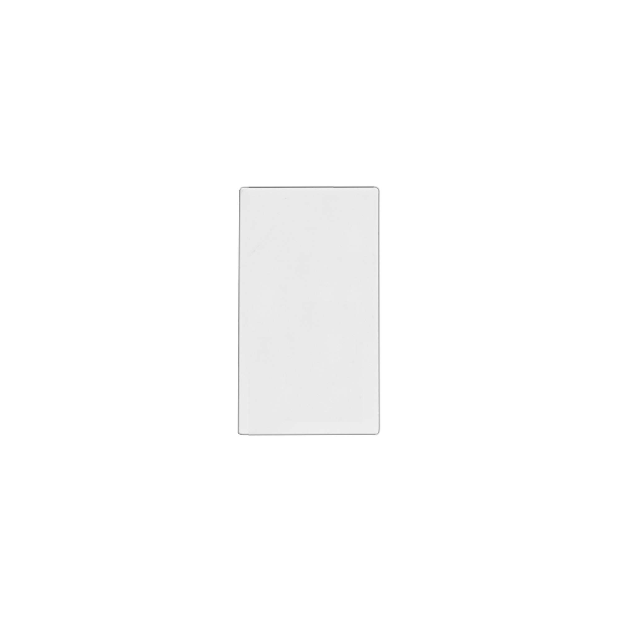 Euro Blank Plate Modules Single Blank Plate White | Mr Resistor Lighting