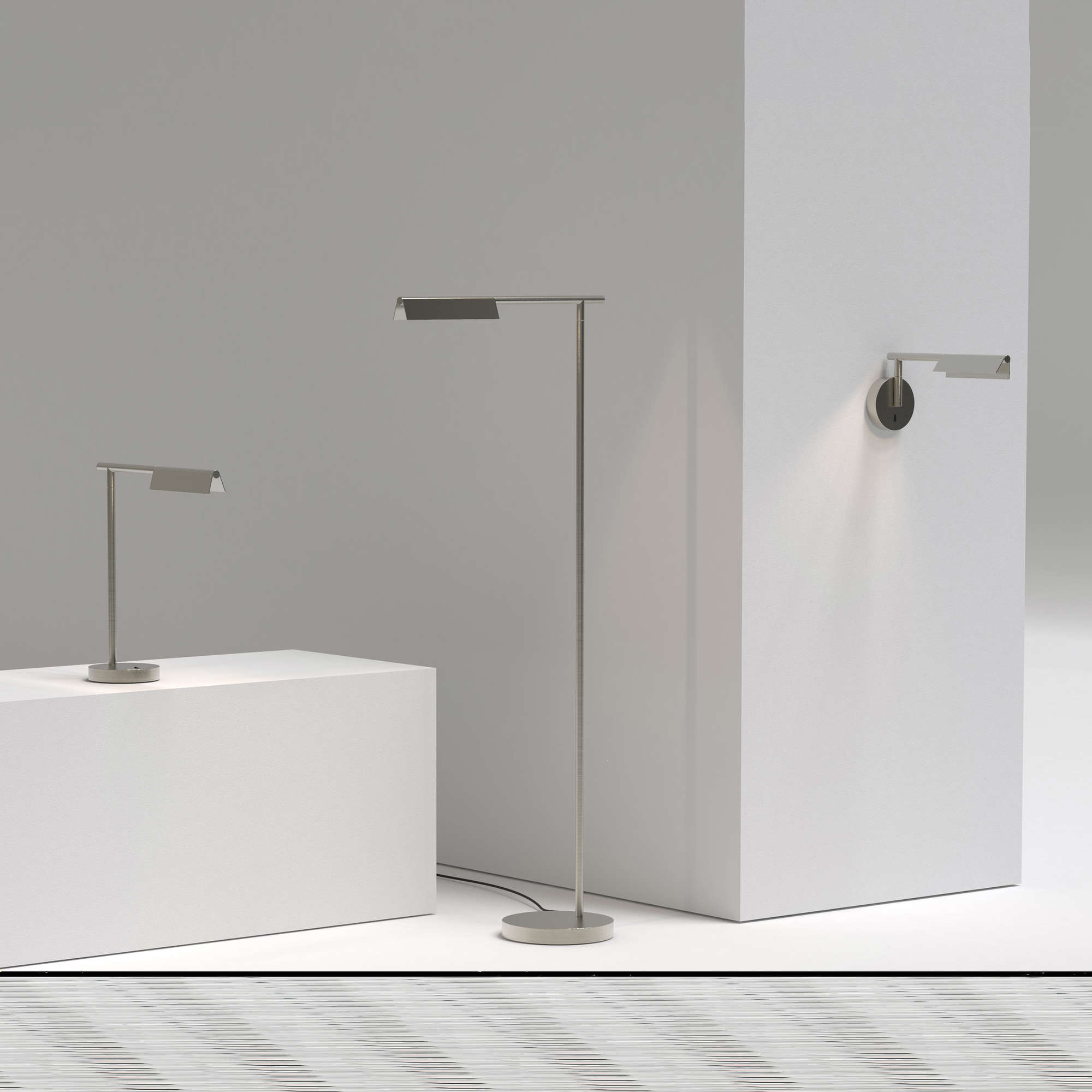 Fold LED Floor Standing Lamp Matt Black 8.1W | Mr Resistor Lighting