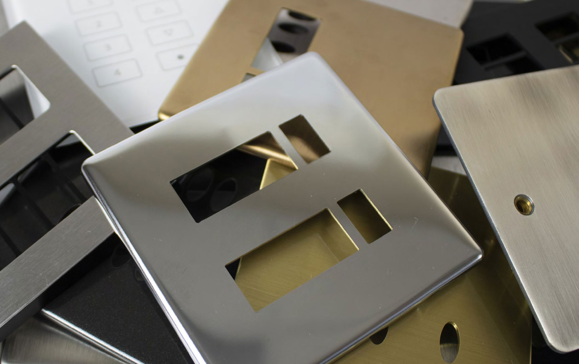 iCON Switch Plate Polished Chrome 10 Channel | Mr Resistor Lighting